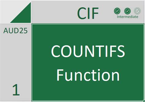 excel countifs function