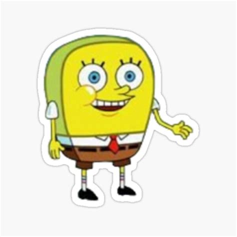 Spongebob Smooth Sticker By Sir Jamus Redbubble