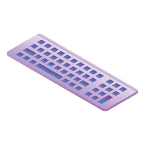 Computer Keyboard Icon Isometric Style 15384188 Vector Art At Vecteezy