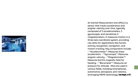 Imu Based Sensor Comprehensive Guide To Inertial Measurement Unit
