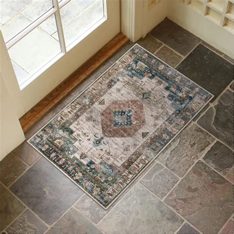 Tayse Machine Washable And Non Slip Backing 2x3 Area Rug