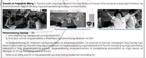 Gawain Sa Pagkatuto Bilang Panuto Suriin StudyX