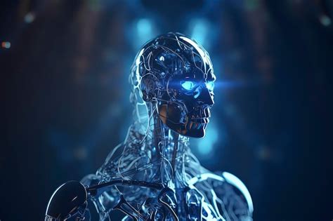 Premium Ai Image Robots Composed Of Neural Networksai Technology