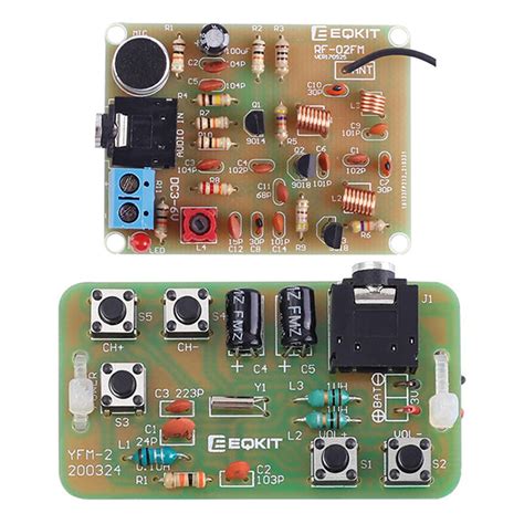 Diy Kit Fm Stereo Radio Transmitter Receiver Fm Frequency Modulation Wireless Microphone Module