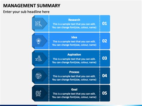 Executive Summary Slide Template Ppt Free