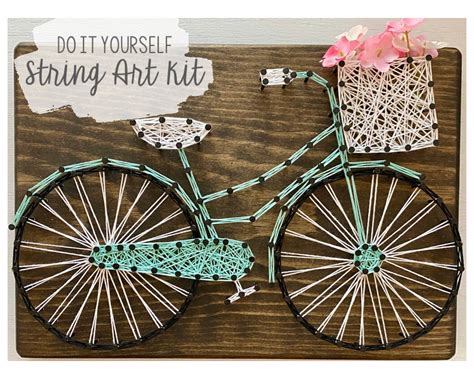 Diy Bicycle String Art Kit Etsy