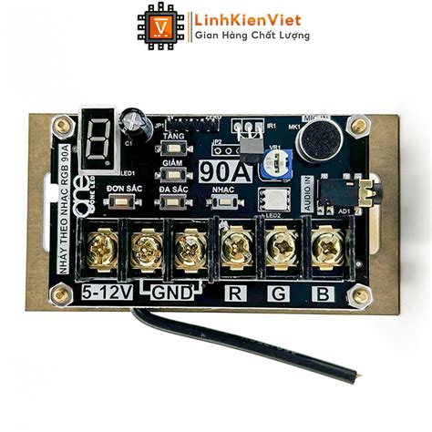 Mua Mạch Điều Khiển Led 7 Màu Rgb Nháy Theo Nhạc 5 12v Công Suất 45a 90a Chính Hãng Oneled