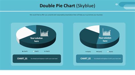 Double Pie Chart Skyblue