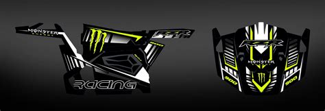 Kit Decoration 100 Custom Monster Carbon Idgrafix Polaris Rzr 900