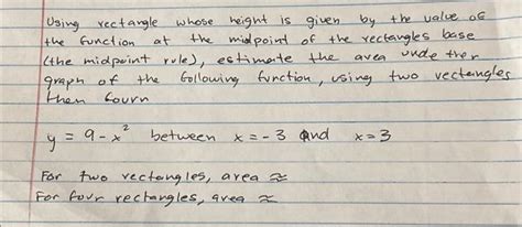 Solved Using Rectangle Whose Height Is Given By The Value Of Chegg