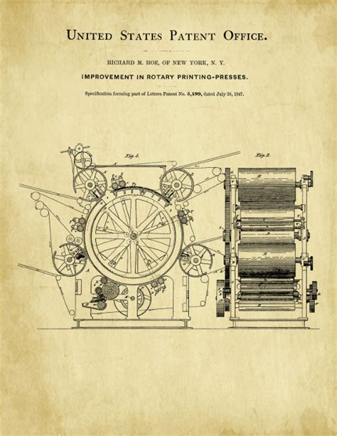 5199 Hoe Rotary Printing Press