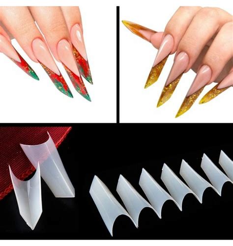 네일 셀프 젤네일 붙이는 팁 손톱 인조 500 개 가방 자연 지우기 아트 아크릴 젤 폴란드어 Diy 확장 프레스 100pcs 매니큐어 티몬