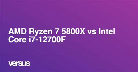 Amd Ryzen 7 5800x Vs Intel Core I7 12700f Apakah Perbedaannya