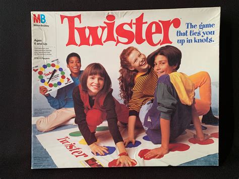 Vintage 1996 Authentic Twister Stocking Footed Game By Milton Bradley