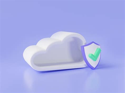 Premium Photo Cloud Data Security Concept Cloud Computing With Shield