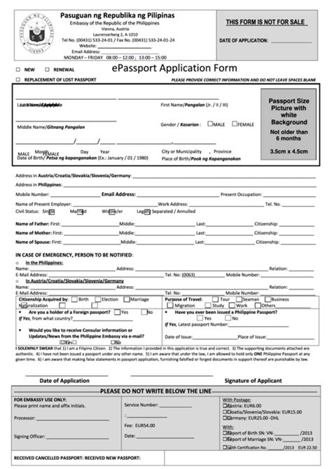 Passport Renewal Form Pdf Printable Form 2024