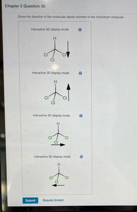Solved Show The Direction Of The Molecular Dipole Moment In