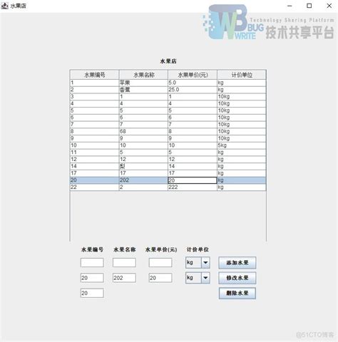【内附源码和文档】基于java Swing结合链表的水果超市管理系统qq643cfcd062dbf的技术博客51cto博客