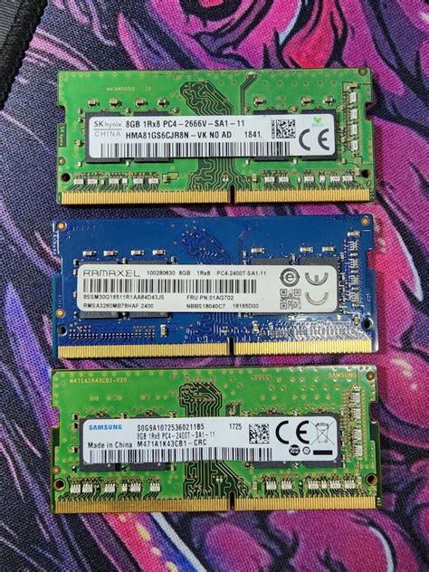 Laptop RAM DDR4 8GB 2400T 2666V Samsung SKhynix Ramaxe On Carousell