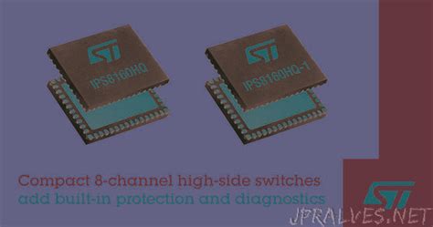 STMicroelectronics Octal High Side Switches Feature Protection And Diagnostics In Space Saving