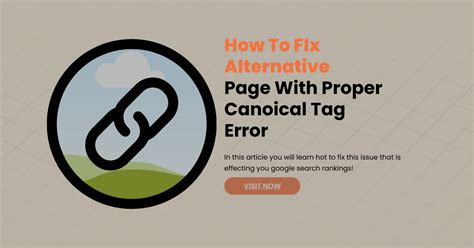 How To Fix Alternate Page With Proper Canonical Tag Error In Blogger