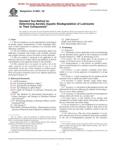 Download Astm D5864 00 In Pdf Astm Standards Store