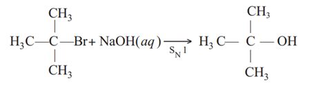Reaction Of Tert Butyl Bromide With Aqueous Sodium Hydroxide Follows