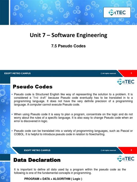940 1586318747669 Unit 75 Pseudocodes Pdf Programming Computer Program