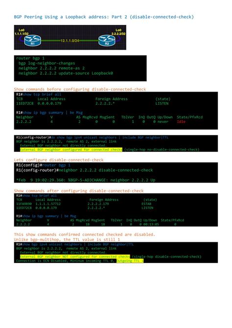 Bgp Peering Using A Loopback Address Part 2 Levi C