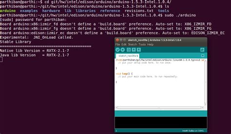 Intel Edison Arduino Ide Programming With Linux Penguintux