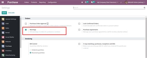 How To Set Blockinginformative Warning In Odoo 13