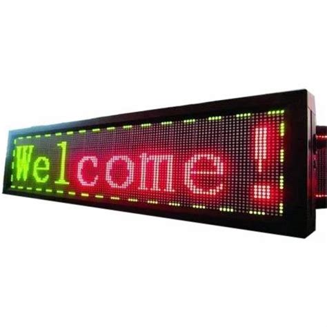 Acrylic Scrolling LED Display Board Shape Rectangle At Best Price In Kolkata