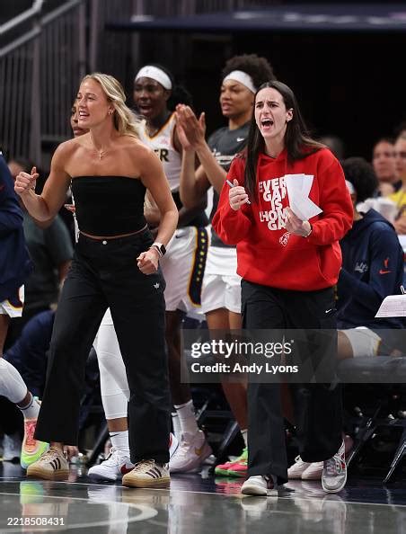 Sophie Cunningham And Catlin Clark Of The Indiana Fever Celebrate In