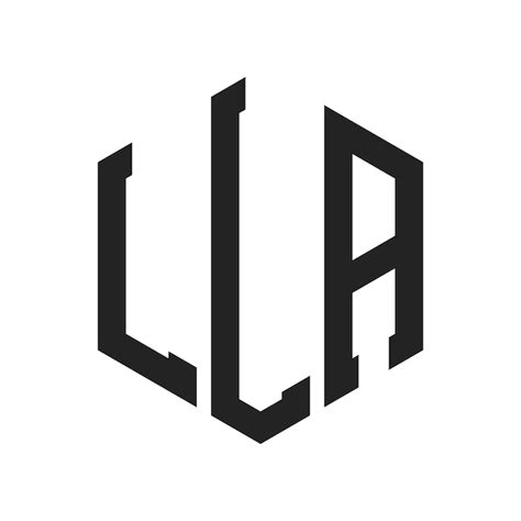 Premium Vector Lla Logo Design Initial Letter Lla Monogram Logo Using
