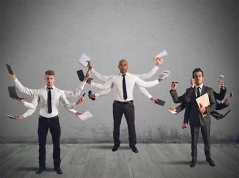 Premium Photo People Multitasking With Multiple Hands