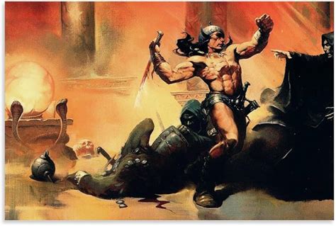 Frank Frazetta Conan Covers Giant Size Geek Ace Paperback Covers