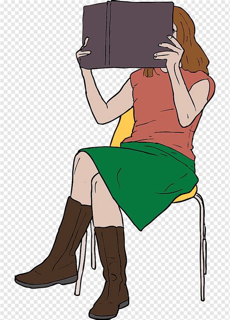 소녀 여자 독서 책 여성 Png Pngwing