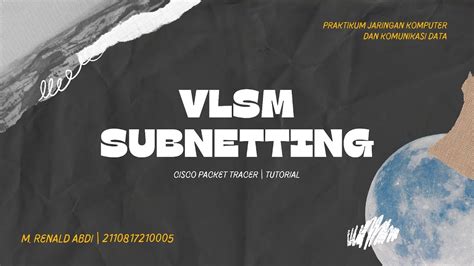 Konfigurasi Vlsm Subnetting Cisco Packet Tracer Youtube