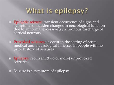 Ppt Understanding Epilepsy Seizures Status Epilepticus And