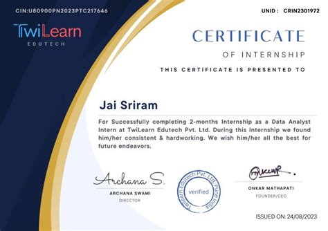 Datadrivenlearning Internshipachievement Dataanalytics Bhfyp