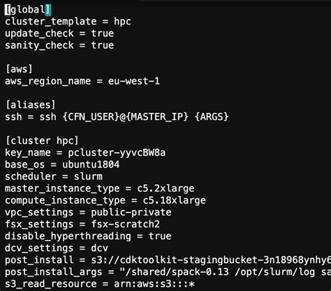 Config File With A Ini Extension · Issue 1799 · Awsaws Parallelcluster · Github