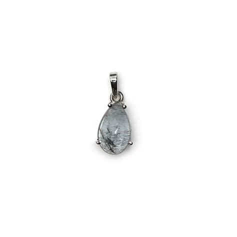 Moss Aqua Gemstone Pendants Elegant 925 Sterling Silver Jewelry