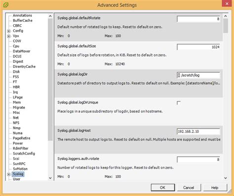 Installing The Home Lab Configuring Esxi Syslog Settings Everything Virtual
