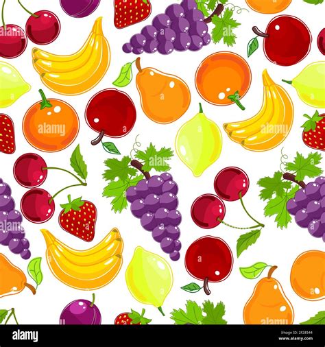 Rainbow Colours Fruit Stock Vector Images Alamy
