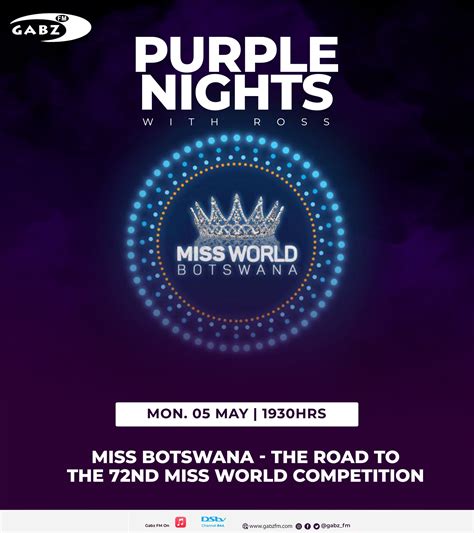 Gabz Fm Botswana Is Once Again On The World Stage As Miss World