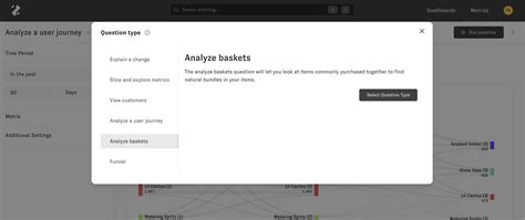 Analyze Baskets Zenlytic Docs