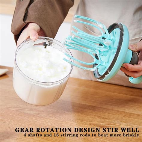 Badu Bg Ръчна бъркалка Домакинска малка полуавтоматична бъркалка за яйца Мини бъркалки Ръчен