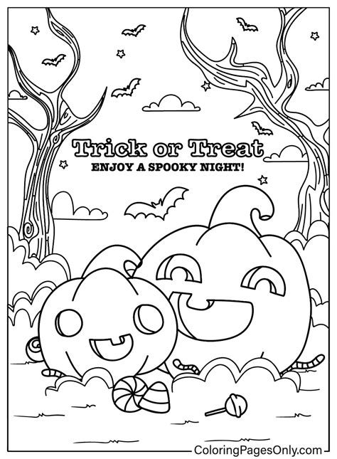 All Download And Print Free Cute Halloween Coloring Pages At
