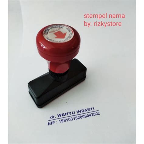 Jual Stempel Nama Stempel Otomatis Shopee Indonesia