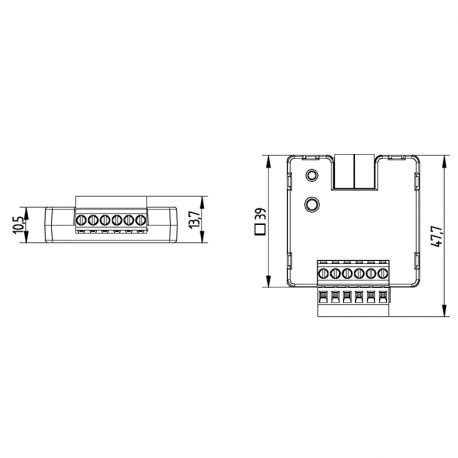 ZIO QUADP ZENNIO Capteur Quad Plus KNX entrées